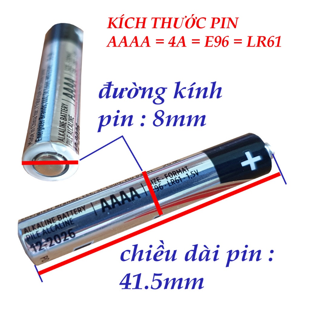 Kích Thước Các Loại Pin